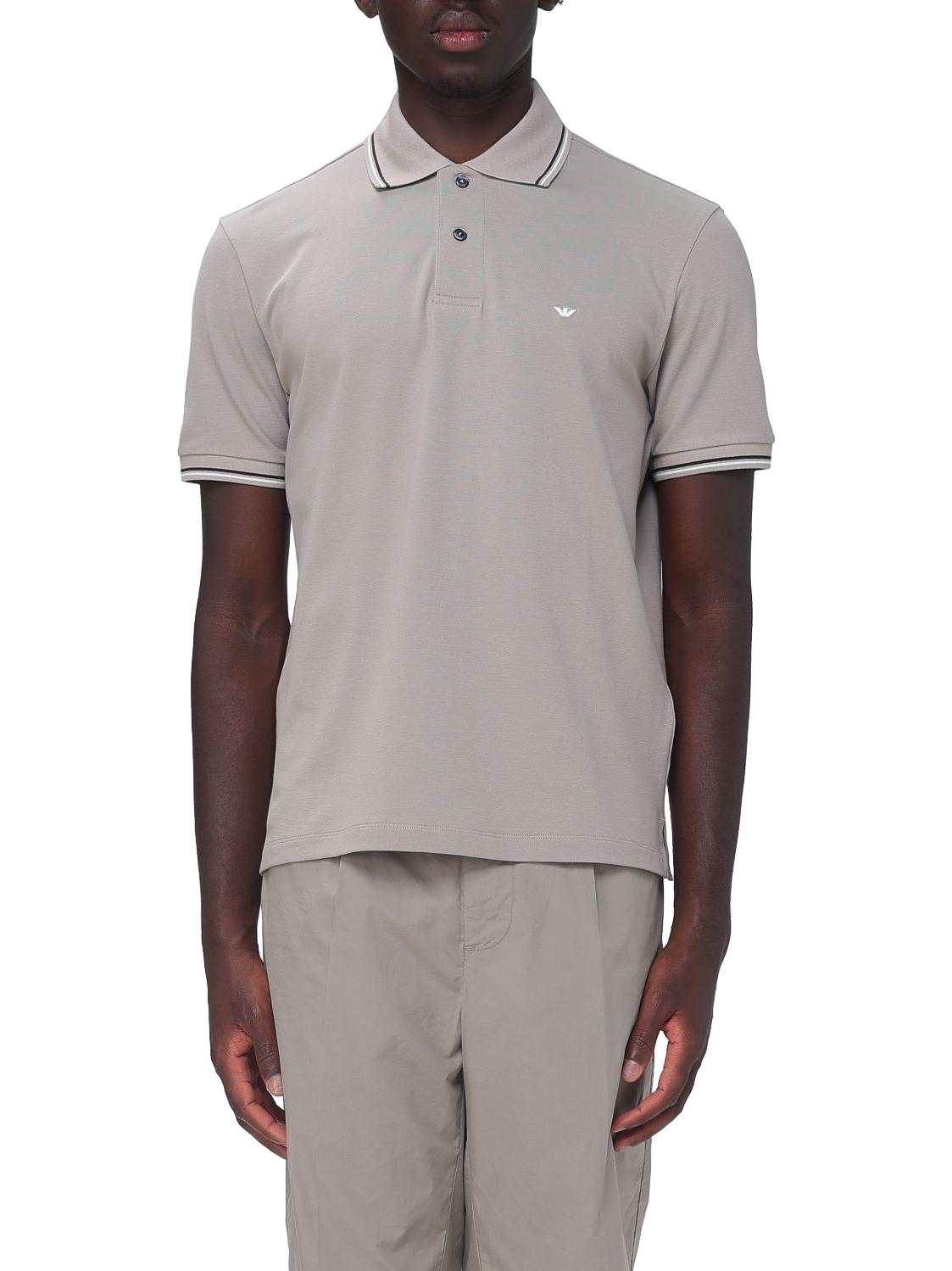 EMPORIO ARMANI stretch cotton polo shirt